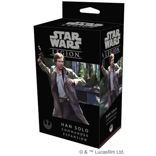 Star Wars: Legion Han Solo COMMANDER EXPANSION - Lead Your Rebel Army! Tabletop Miniatures Strategy Game for Kids and Adults, Ages 14+, 2 Players, 3 Hour Playtime, Made by Atomic Mass Games