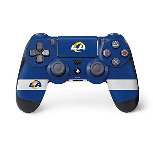 Skinit Decal Gaming Skin Compatible with PS4 Controller - Officially Licensed NFL Los Angeles Rams Zone Block Design