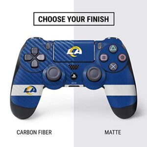 Skinit Decal Gaming Skin Compatible with PS4 Controller - Officially Licensed NFL Los Angeles Rams Zone Block Design