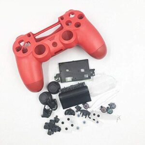 new full housing shell cover case protective hard skin with buttons set for sony ps4 slim controller 4.0 jds-040 jdm-040 version-red