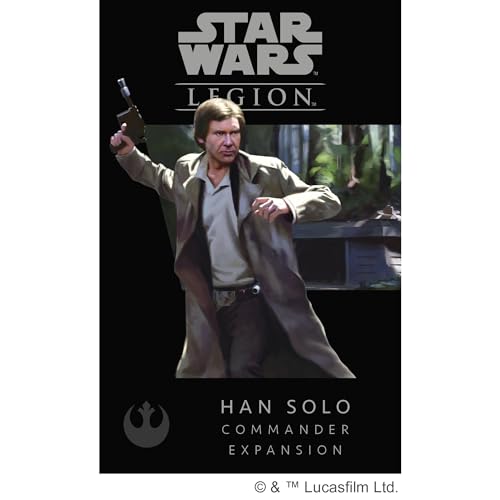 Star Wars: Legion Han Solo COMMANDER EXPANSION - Lead Your Rebel Army! Tabletop Miniatures Strategy Game for Kids and Adults, Ages 14+, 2 Players, 3 Hour Playtime, Made by Atomic Mass Games