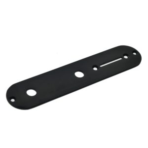 dopro tele guitar control plate with 25/64" diameter pot holes for telecaster guitar with cts pots black