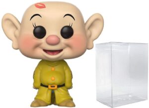 disney: snow white and the seven dwarfs - dopey limited edition chase funko pop! vinyl figure (includes compatible pop box protector case)