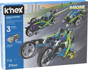 k'nex imagine – road fighters building set – 213piece – ages 7+ – engineering educational toy building set (amazon exclusive)