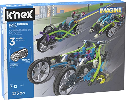 K'NEX Imagine – Road Fighters Building Set – 213Piece – Ages 7+ – Engineering Educational Toy Building Set (Amazon Exclusive)