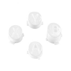 bullet buttons abxy mod kit joystick for xbox one xbox one slim elite controller (white)