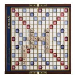 ws game company scrabble deluxe travel edition, 2 to 4 players