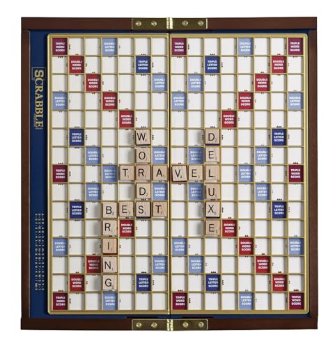 WS Game Company Scrabble Deluxe Travel Edition, 2 to 4 players