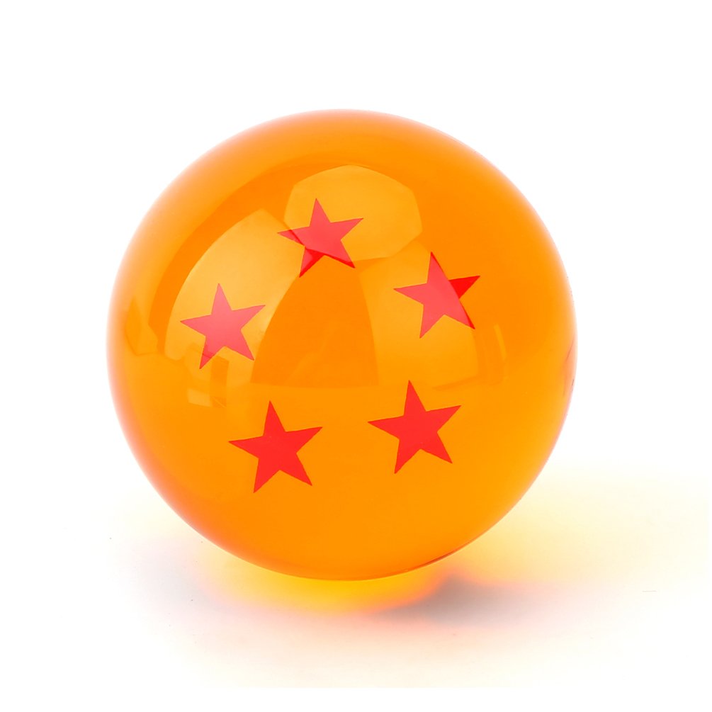 Boxtree Children Toy New Gift Box Set of 7pcs Dragon Ball Z 43mm/1.7" Stars Crystal Ball (Orange)