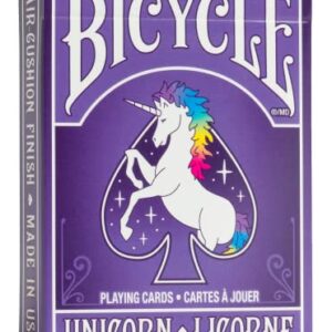 Bicycle Unicorn Playing Cards, Standard Index, Poker Cards, Premium Playing Cards, Unicorn Cards, Unique Playing Cards, 1 Deck