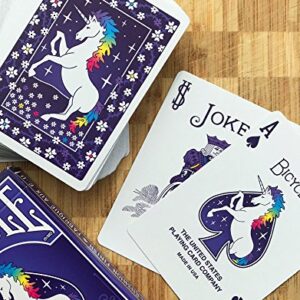 Bicycle Unicorn Playing Cards, Standard Index, Poker Cards, Premium Playing Cards, Unicorn Cards, Unique Playing Cards, 1 Deck