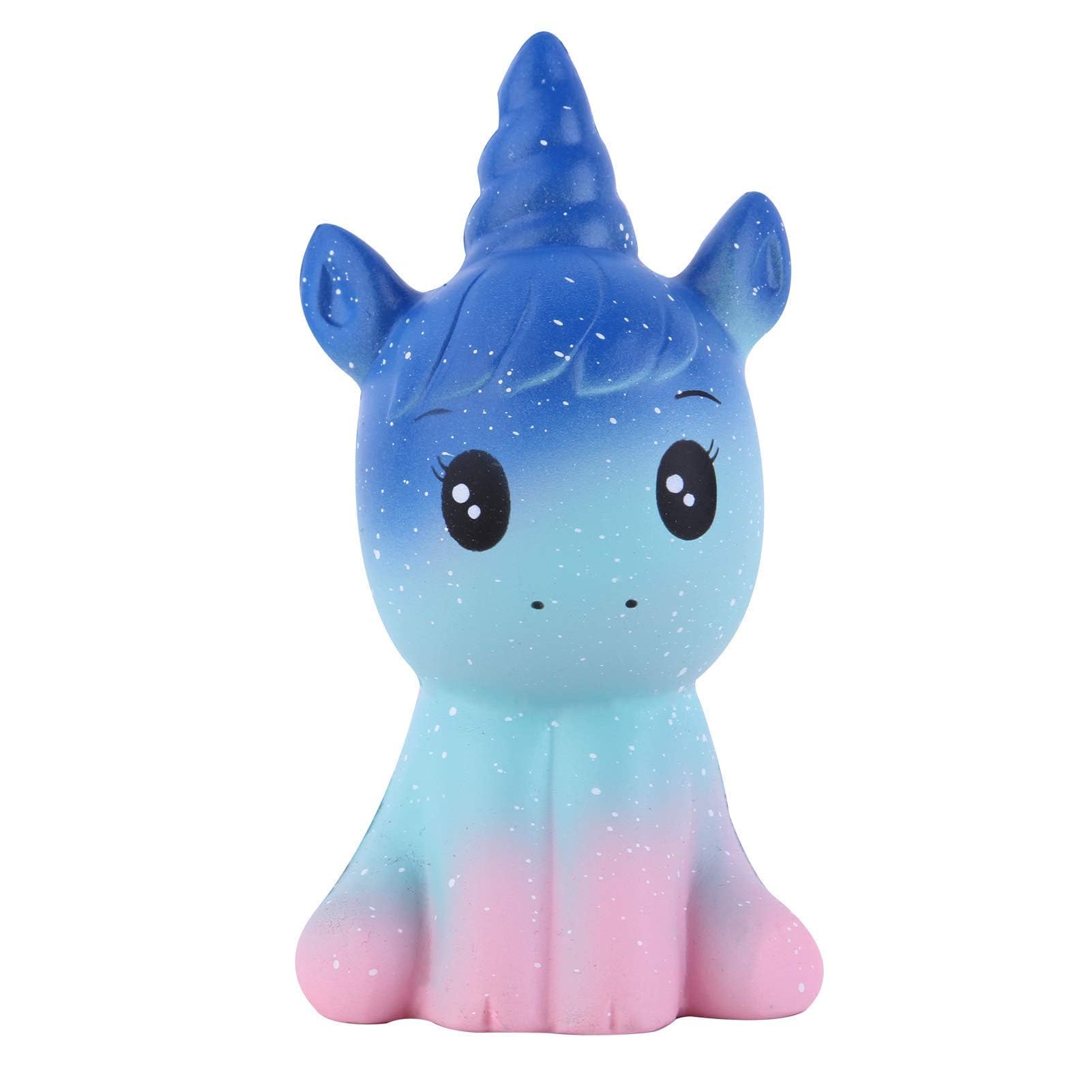 Anboor 4.9 Inches Squishies Unicorn Galaxy Kawaii Soft Slow Rising Scented Animal Squishies Stress Relief Kids Toys (Galaxy)