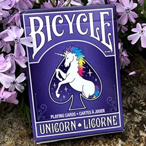 Bicycle Unicorn Playing Cards, Standard Index, Poker Cards, Premium Playing Cards, Unicorn Cards, Unique Playing Cards, 1 Deck