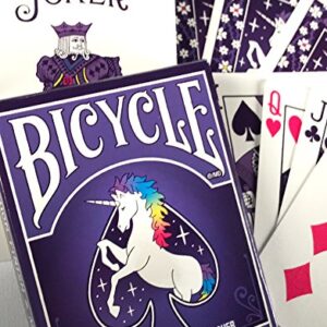 Bicycle Unicorn Playing Cards, Standard Index, Poker Cards, Premium Playing Cards, Unicorn Cards, Unique Playing Cards, 1 Deck