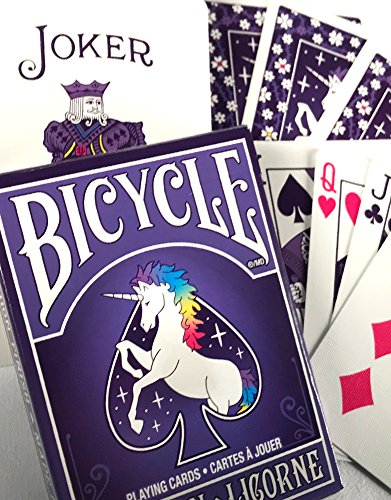 Bicycle Unicorn Playing Cards, Standard Index, Poker Cards, Premium Playing Cards, Unicorn Cards, Unique Playing Cards, 1 Deck