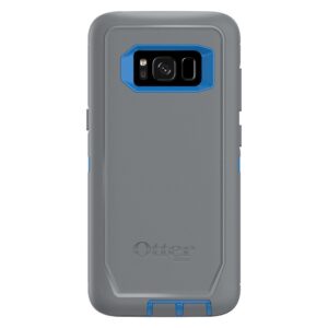 rugged protection otterbox defender case for samsung galaxy s8, case only - marathoner (cowabunga blue/gunmetal grey)