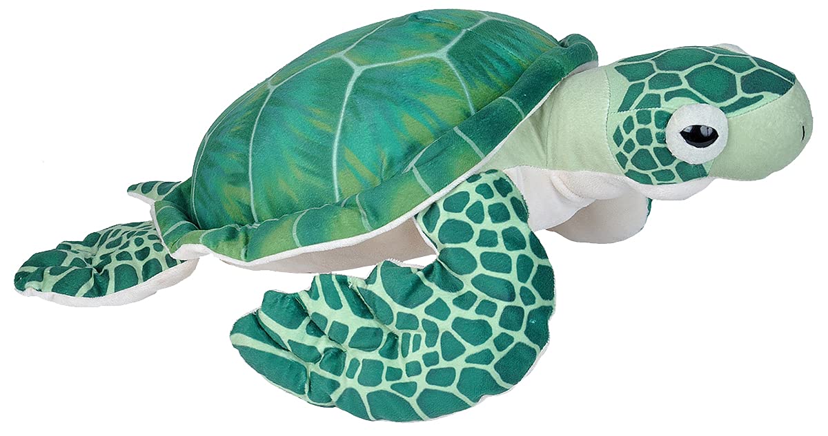 Wild Republic Sea Turtle Plush, Stuffed Animal, Plush Toy, Gifts for Kids, Living Ocean 23 Inches , Green