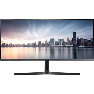 samsung business ch890 series 34 inch wqhd 3440x1440 ultrawide curved desktop monitor for business, 100 hz, usb-c, hdmi, dp, 3 year warranty (lc34h890wjnxgo)