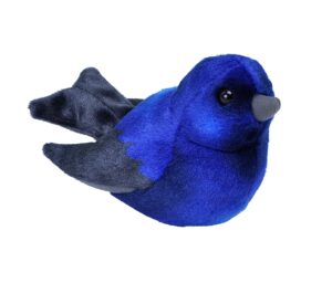 wild republic audubon birds purple plush with authentic sound, stuffed animal toys for kids & birders, purple martin, 7"