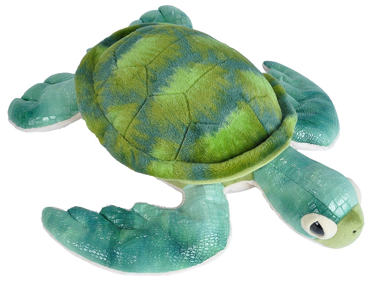 Wild Republic Sea Turtle Plush, Stuffed Animal, Plush Toy, Gifts for Kids, Living Ocean 23 Inches , Green