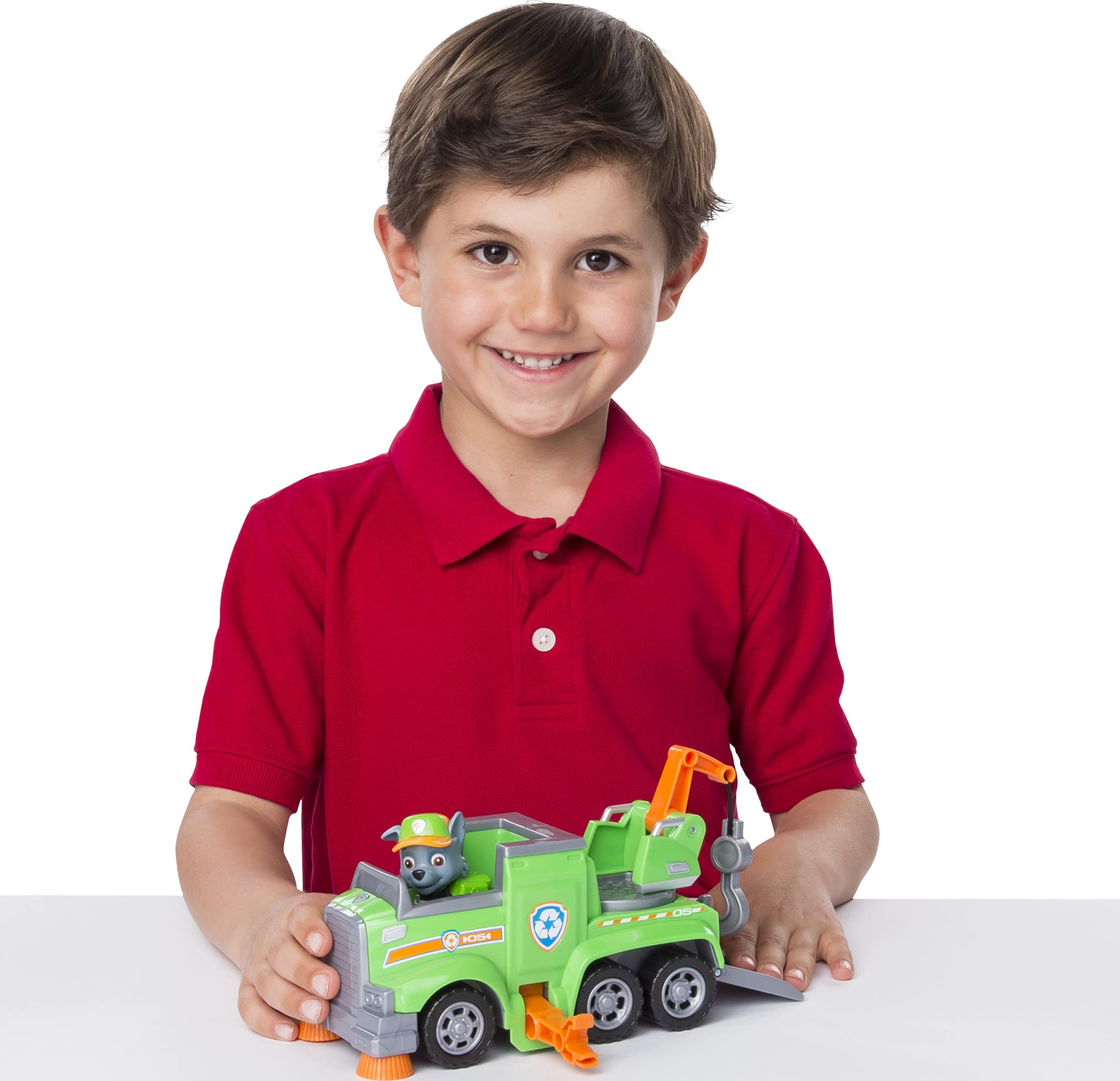 Paw Patrol Rocky’s Ultimate Rescue Recycling Truck with Moving Crane and Flip-Open Ramp