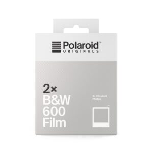 polaroid originals instant b&w film for 600 - double pack, white (4842)