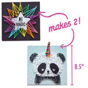 Craft-tastic – String Art – Craft Kit Makes 2 Large String Art Canvases – Pandacorn Edition