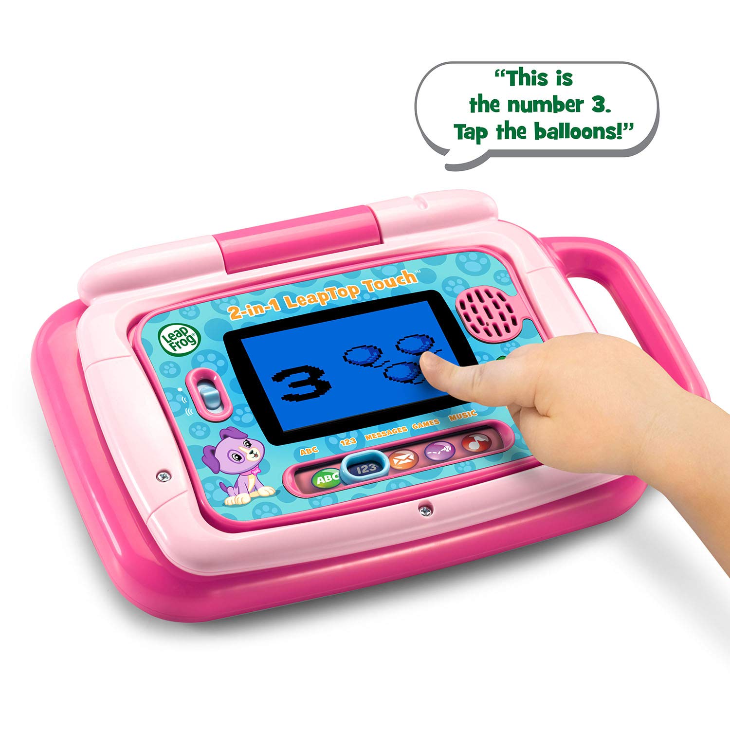 LeapFrog 2-in-1 Leaptop Touch (Frustration Free Packaging), Pink