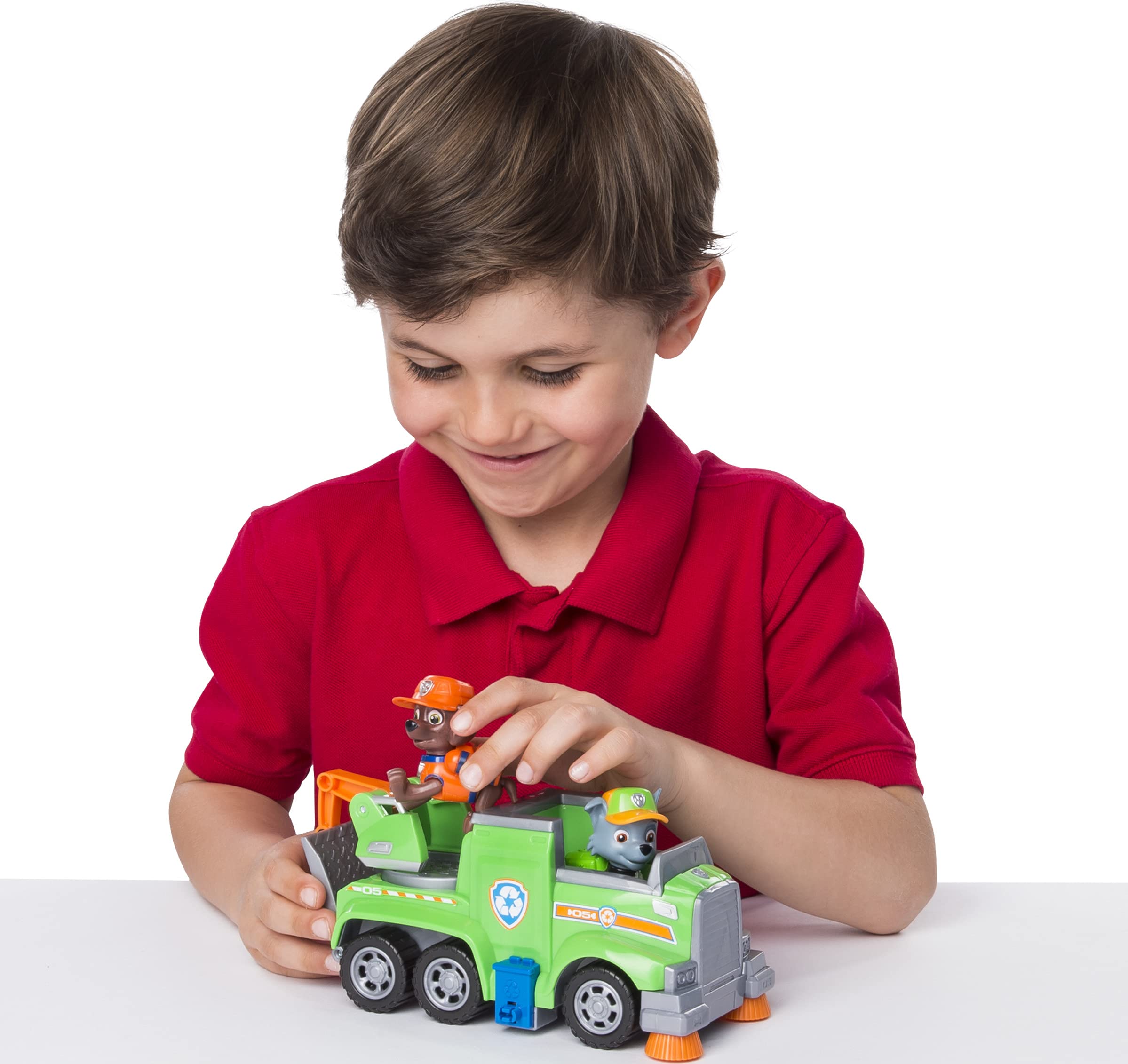 Paw Patrol Rocky’s Ultimate Rescue Recycling Truck with Moving Crane and Flip-Open Ramp