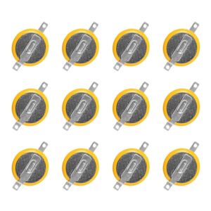 12 pack cr1616 battery, cr1616 3v button cell lithium battery with solder tabs for for pokemon, gameboy color, gameboy advance game battery replacement