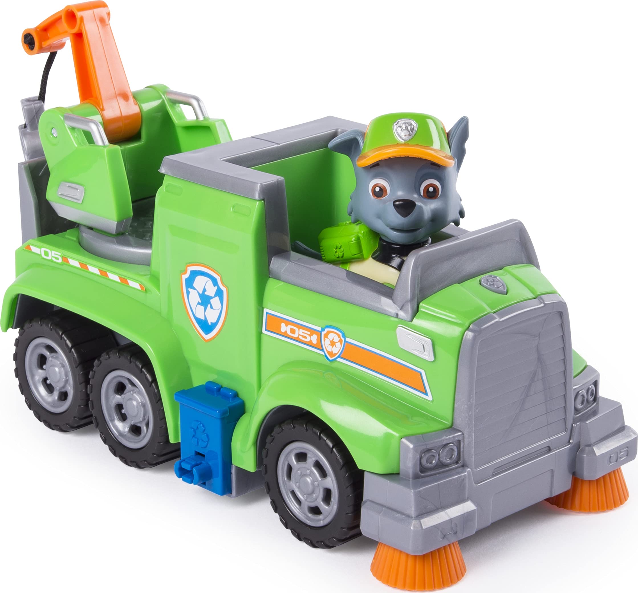 Paw Patrol Rocky’s Ultimate Rescue Recycling Truck with Moving Crane and Flip-Open Ramp