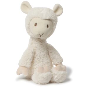 baby gund, lil’ luvs collection liam llama plush stuffed animal, cream and white, 12”