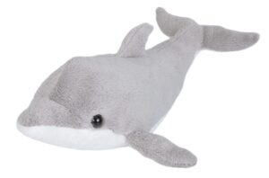 wild republic dolphin plush, stuffed animal, plush toy, gifts for kids, sea critters 11 inches