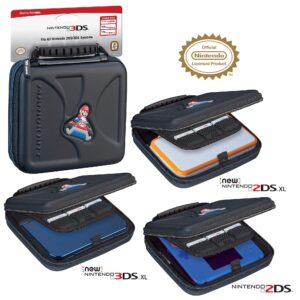 game traveler nintendo 3ds or 2ds case - compatible with nintendo 3ds, 3ds xl, 2ds, 2ds xl, new 3ds, 3dsi, 3dsi xl - includes game card pouch - licensed by nintendo