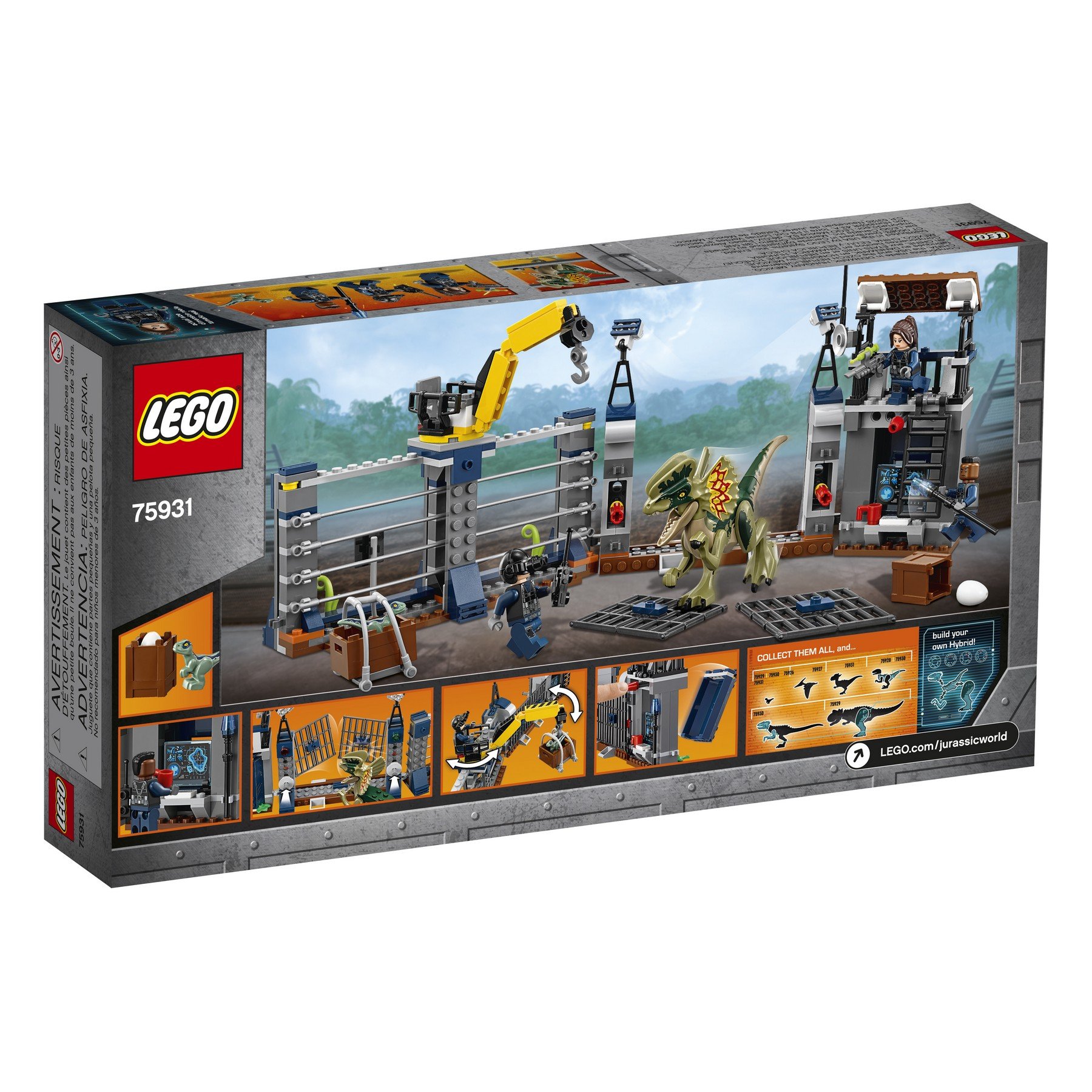 LEGO Jurassic World Dilophosaurus Outpost Attack 75931 Building Kit