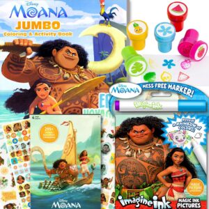 disney moana coloring & activity book with moana stickers, imagine ink and more