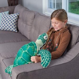 Wild Republic Sea Turtle Plush, Stuffed Animal, Plush Toy, Gifts for Kids, Living Ocean 23 Inches , Green