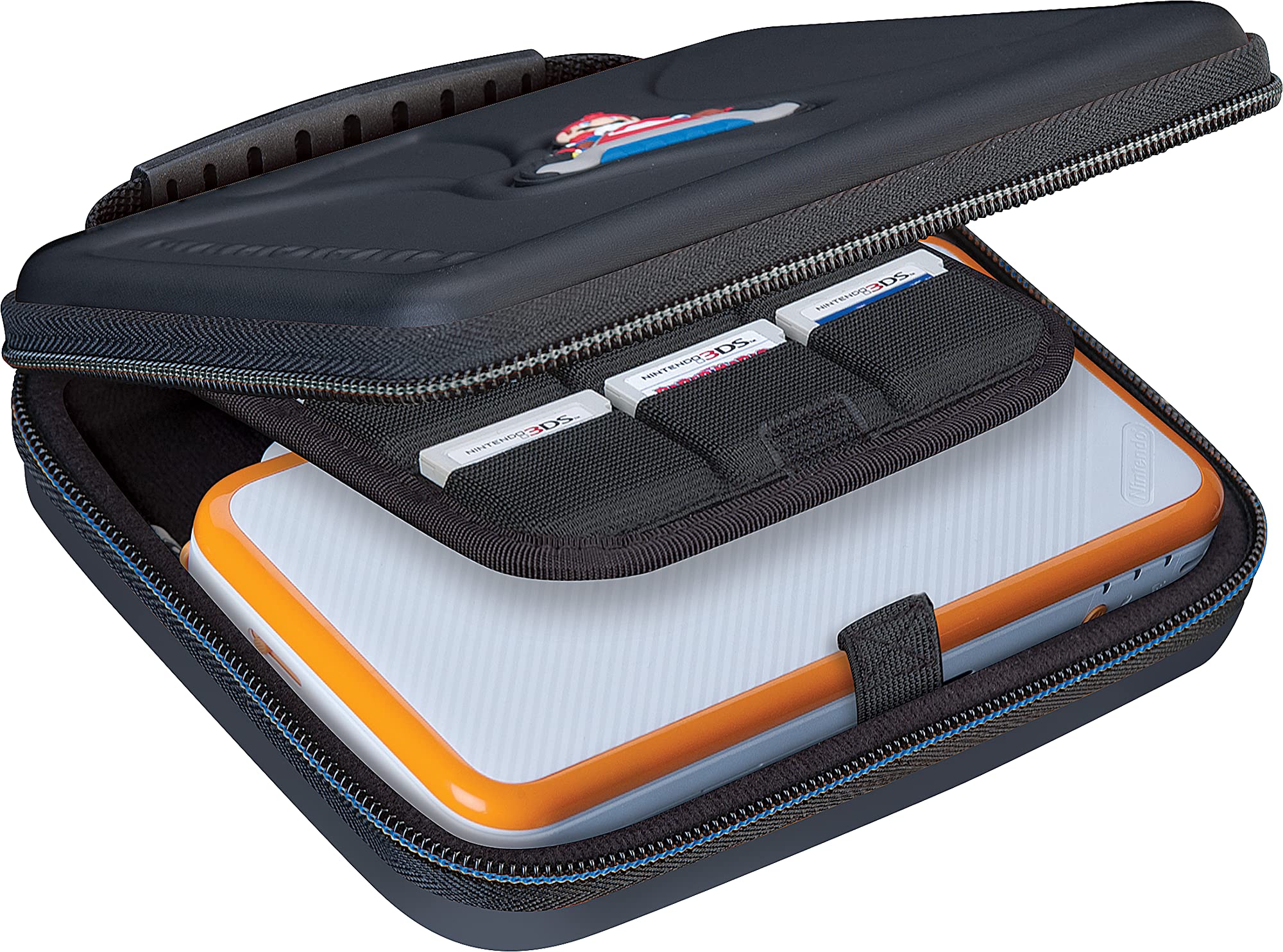 Game Traveler Nintendo 3DS or 2DS Case - Compatible with Nintendo 3DS, 3DS XL, 2DS, 2DS XL, New 3DS, 3DSi, 3DSi XL - Includes Game Card Pouch - Licensed by Nintendo