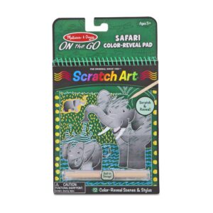 melissa & doug safari color-reveal scratch art pad