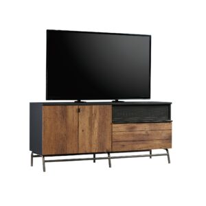 sauder boulevard café credenza, for tvs up to 60", black finish