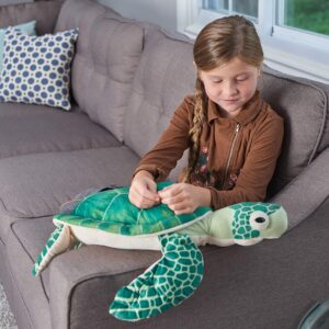 Wild Republic Sea Turtle Plush, Stuffed Animal, Plush Toy, Gifts for Kids, Living Ocean 23 Inches , Green