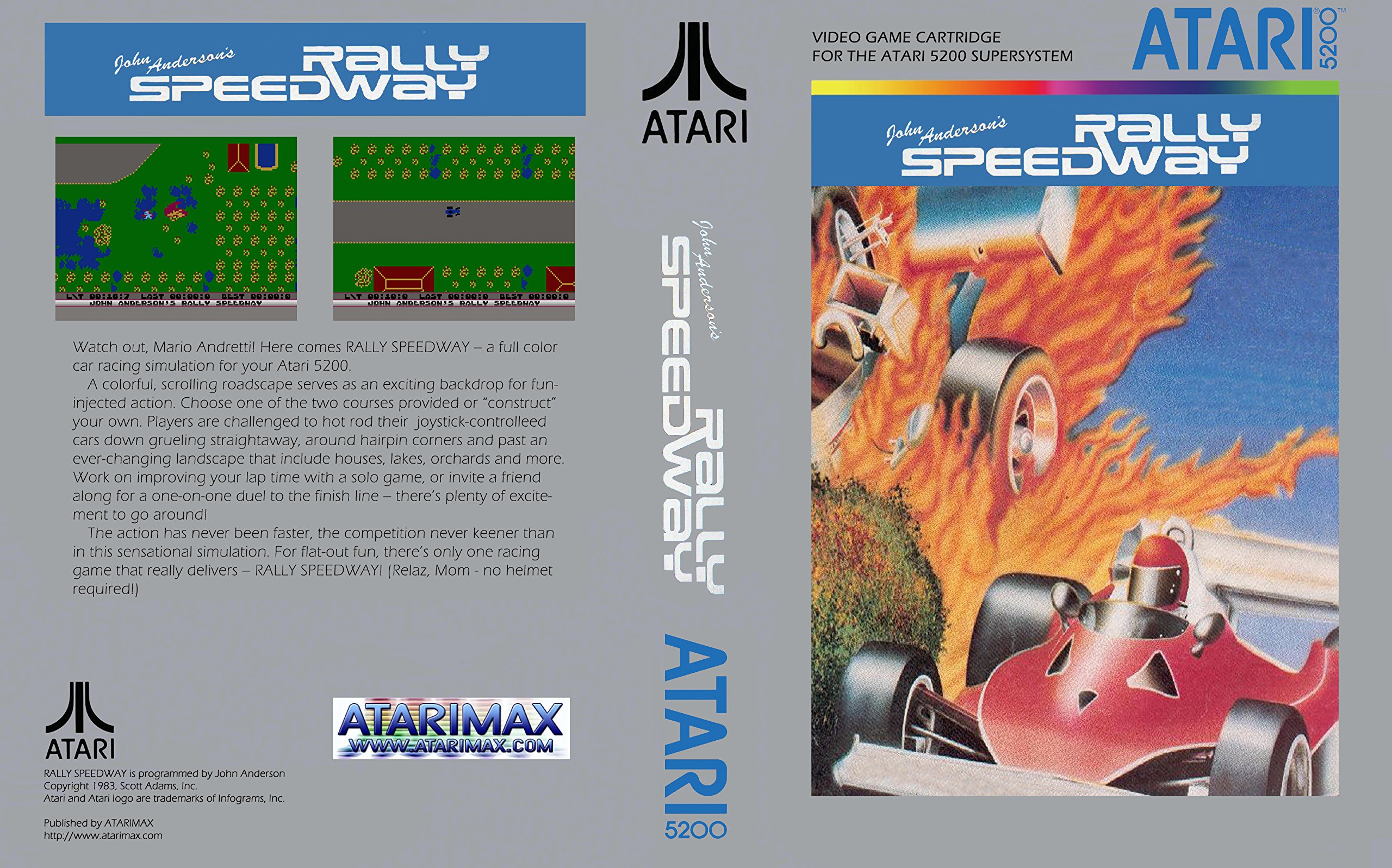 RALLY SPEEDWAY, ATARI 5200