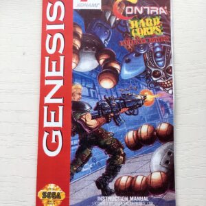 Contra: Hard Corps Enhanced Edition (Sega Genesis / Megadrive) - Reproduction Cartridge with Clamshell Case and Manual