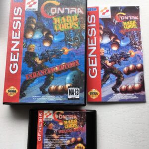 Contra: Hard Corps Enhanced Edition (Sega Genesis / Megadrive) - Reproduction Cartridge with Clamshell Case and Manual