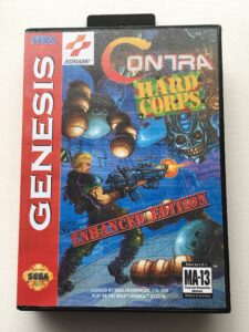 contra: hard corps enhanced edition (sega genesis / megadrive) - reproduction cartridge with clamshell case and manual