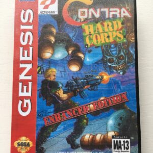 Contra: Hard Corps Enhanced Edition (Sega Genesis / Megadrive) - Reproduction Cartridge with Clamshell Case and Manual