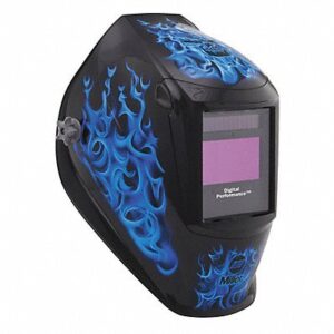 miller electric welding helmet shade 8 to 13 black/blue