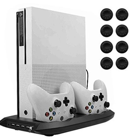 Lictin Xbox One S Vertical Stand Cooling Fan with Dua