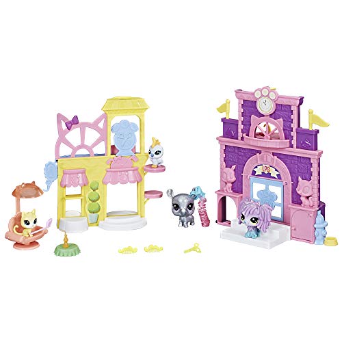 Littlest Pet Shop Prep 'n Party Double Playset Toy, Sparkle Deco, Includes Fan-Voted Pet, Ages 4 and Up