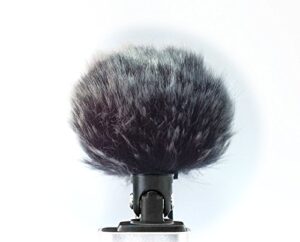 yh&yx furry cover windscreen windshield muff compatible for shure mv88 microphone